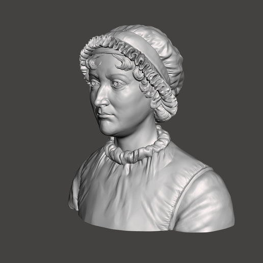 📁 3D Model of Jane Austen - High-Quality STL File for 3D Printing ...