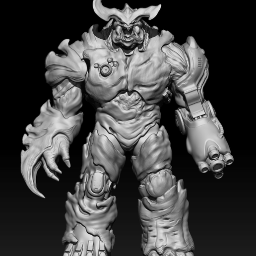 🗿 Cyberdemon from the game Doom・ STL File for 3D printing・Cults