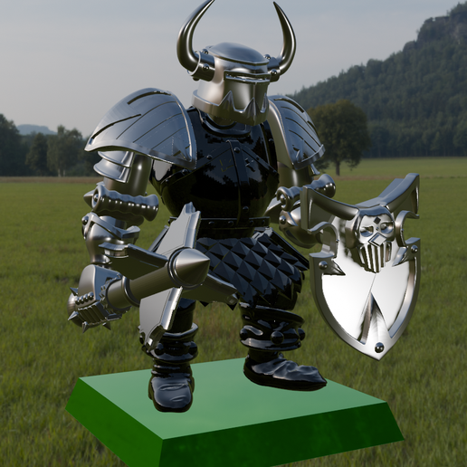 ⚔ Cursed Warrior from the 90's・Free 3D File for 3D printing・Cults