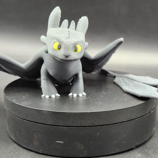 🐉 Cute Toothless Bobblehead・ STL File for 3D printing・Cults