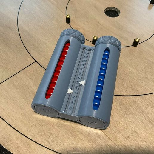 ♟ Crokinole - Dual Set Button Holder・Free STL File for ・Cults