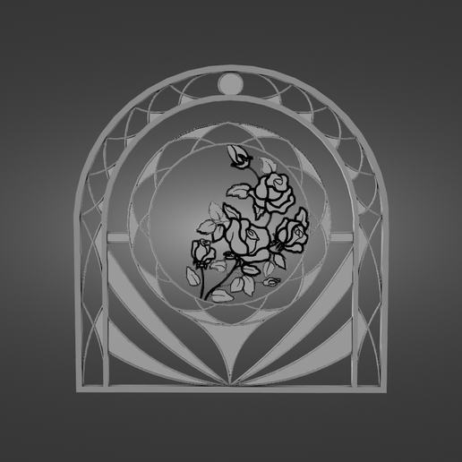 🌹 rose panel・Бесплатный бесплатно STL для ・Cults