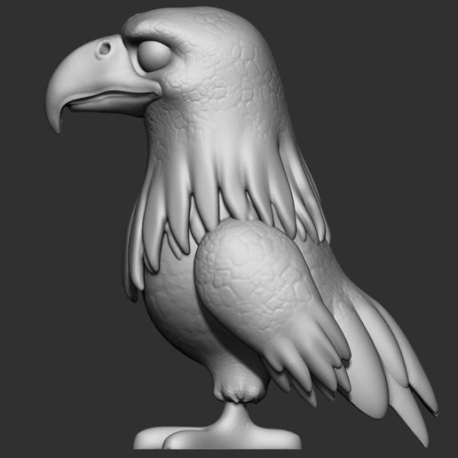 🦅 Cartoon Eagle 3D model for 3d printing・ STL File for 3D printing・Cults