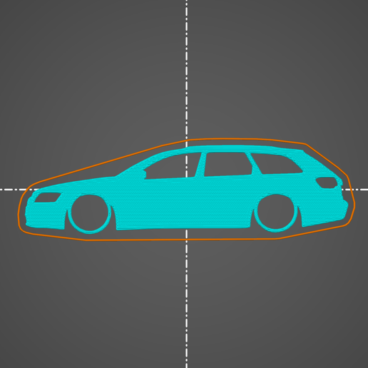 STL file Audi A6 C6 Avant key silhouette 🚗 ・3D print design to download ...