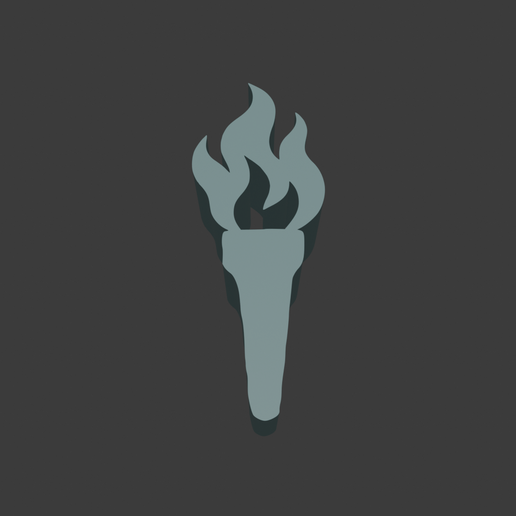👤 Torch Symbol Meeple Silhouette – 3D Printable Game Token・ 3D File for ...