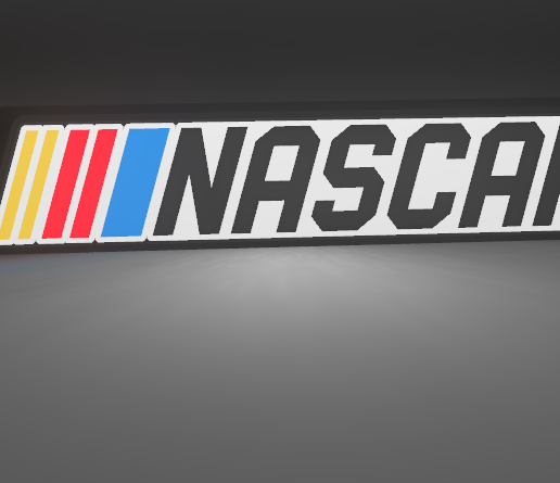 👾 Logo Nascar - Lámpara Lightbox・ 3MF File for 3D printing・Cults