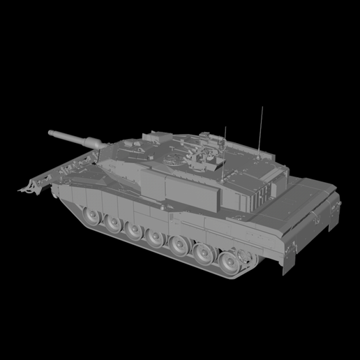 🐆 German Leopard 2PSO tank 3D model material (1)・ OBJ File for 3D ...