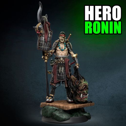 3D file Oni Dojo - Hero - Ronin 🗡️ ・3D print design to download・Cults