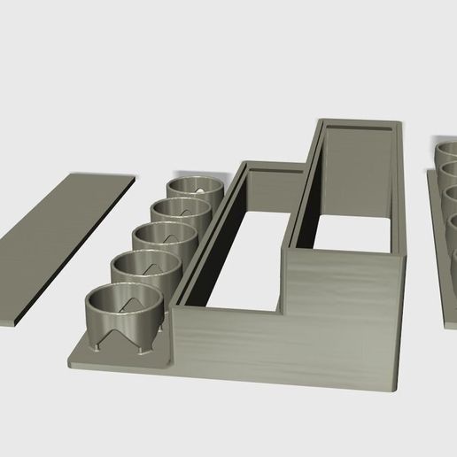 🎨 Paint stand: 60 ml and 20 ml, modifiable・Free 3D File for ・Cults