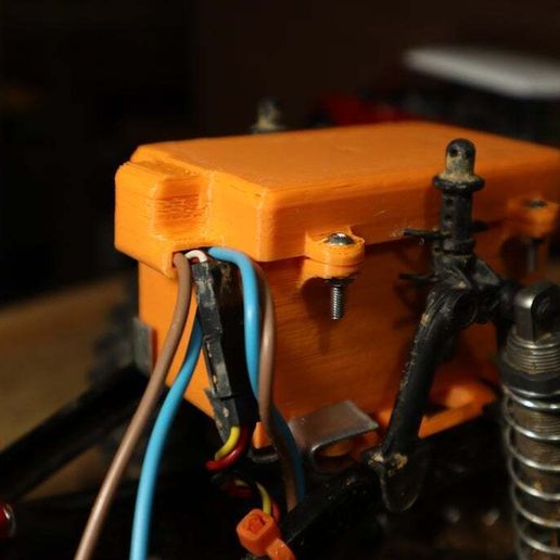 🚗 RC CAR RECEIVER-ESC WATERPROOF BOX・Free STL File for ・Cults