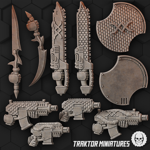 🔫 Mk Hex Serpent Weapons・ 3D File for 3D printing・Cults