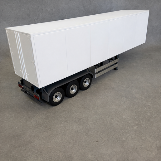 📦 40ft Box Trailer 1/14・ STL File for 3D printing・Cults