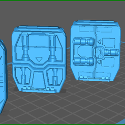 STL file Sliding space door with support 2 🛰 ・3D printable model to ...