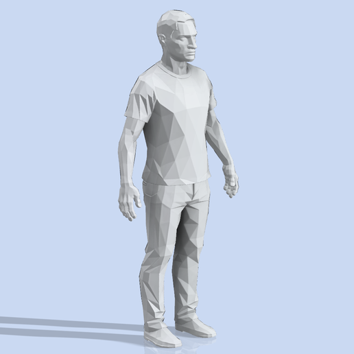 🗿 Standing Human – Neutral Pose・Free STL File for 3D printing・Cults