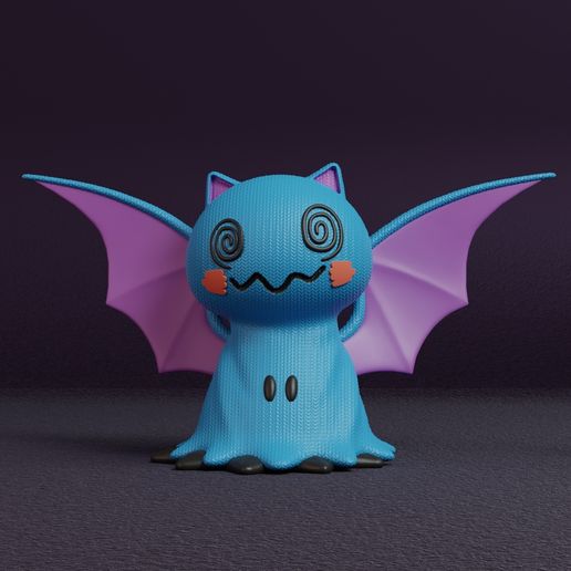 🐉 Pokemon - Mimikyu Zubat, Golbat and Crobat・ STL File for 3D printing ...