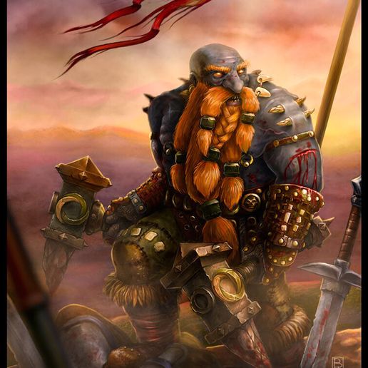 3D file Space dwarf votann squat cthonian beserk 🛰 ・Model to download ...