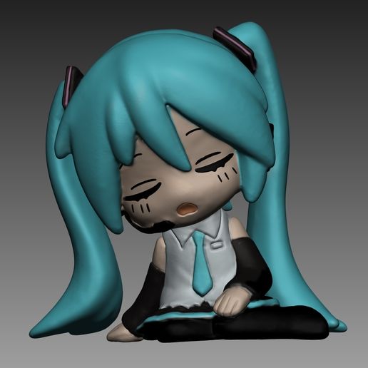 miku chibi face