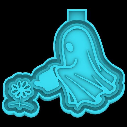 👻 Gardener Ghost - Flower - freshie mold - STL for silicone mold・ STL ...