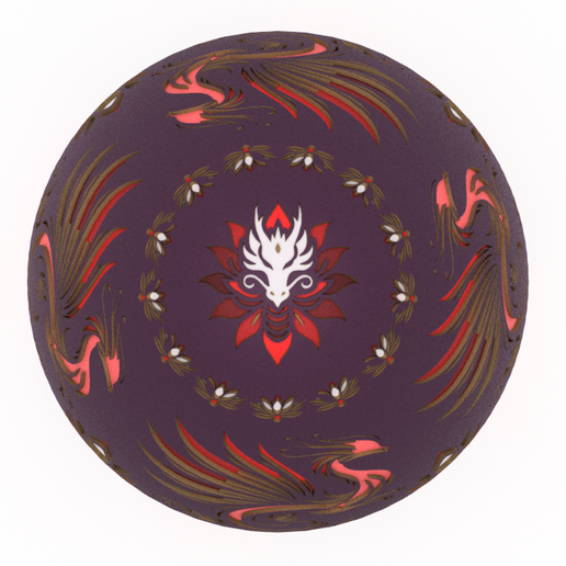 🔥 Fire Lily Dragon Egg Embossed & Debossed 3MF & STL・ STL File for 3D ...