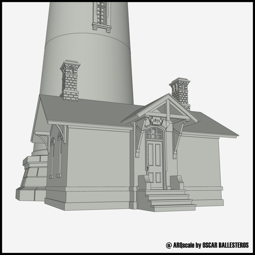 🏝️ BODIE ISLAND LIGHTHOUSE - N (1/160) SCALE MODEL LANDMARK・ 3D File ...