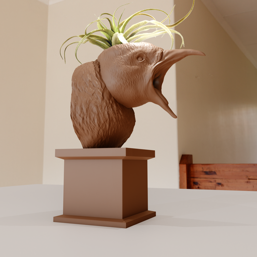 STL file kiwi screaming bust planter pot flower vase stl 🥝 ・Design to ...