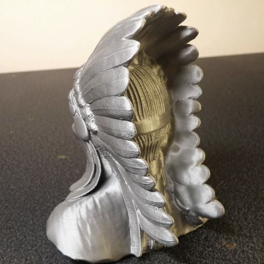 👤 Indian chief - Bust - Head - Western - Cowboy・ STL File for 3D ...