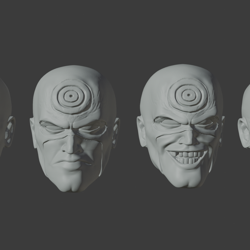 🎯 bullseye 1/12 head・ STL File for 3D printing・Cults