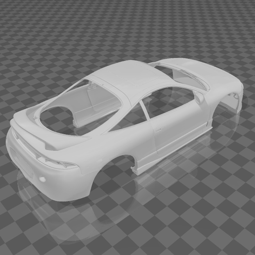 🐚 Mitsubishi Eclipse GSX 1999 Shell Body - Divided Parts for Easy ...