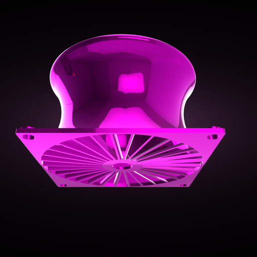 ⚛️ 80mm PC Fan Cover / Grill Atom Spin・ STL File for 3D printing・Cults