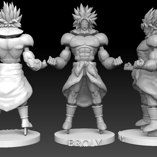 🔑 Broly - Legendary Super Saiyan 3D Printable Model - Cut and Key - No ...