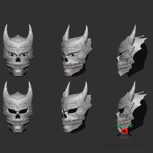 👹 KAIJU NO 8 MASK FOR COSPLAY (DETAILED MASK)・ STL File for 3D printing・Cults