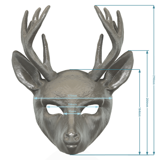 fawn face mask