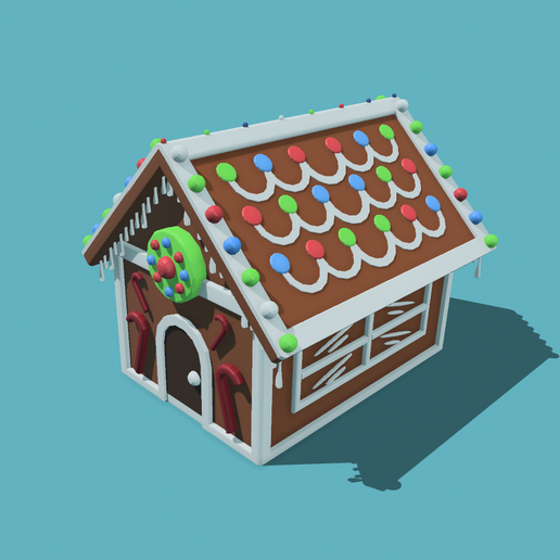 Free STL file Gingerbread House 🏠 ・3D print design to download・Cults