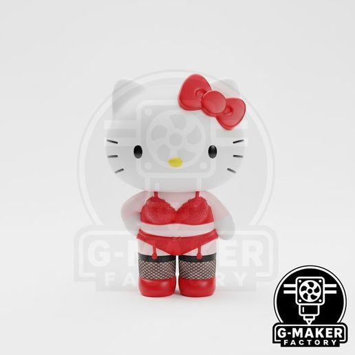 👋 Hello Kitty Sexy・ 3D File for 3D printing・Cults
