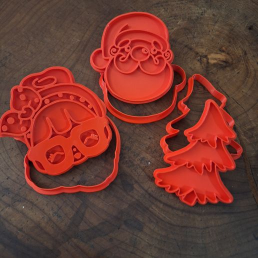 🎅 Christmas Cookie Cutters STL Set - Santa Claus, Mrs. Claus ...