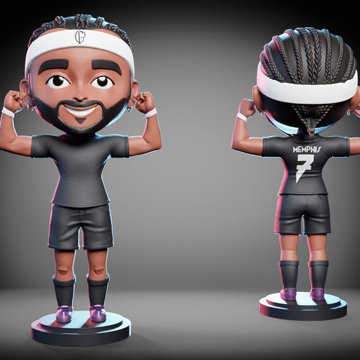 👾 Memphis Depay Mini・Archivo STL para Impresión 3D・Cults
