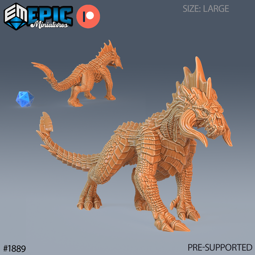 3D file Black Guard Drake ‧ DnD Miniature ‧ Tabletop Miniatures ...