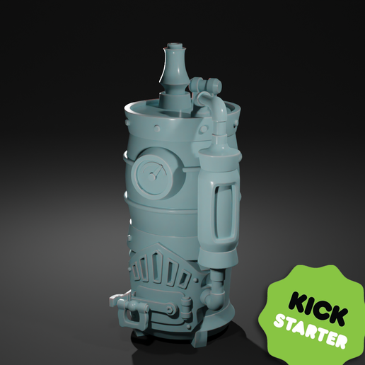 🎲 The Furnace - SCATTER TERRAIN GREEBLE・Free STL File for ・Cults