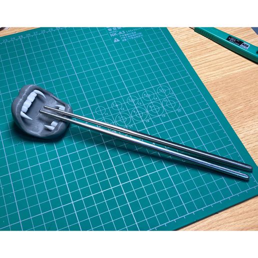 🧛 Vampire Fangs cap, chopsticks, glasses, towel holder/support・ STL ...
