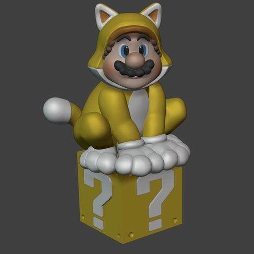 🐱 Cat Mario (Super Mario) 3D Model - Pre-Supported Version Included ...