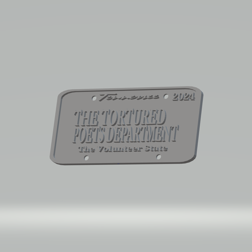 Taylor Swift License Plates - All 12 Albums Plus bonus files! AND TTPD ...