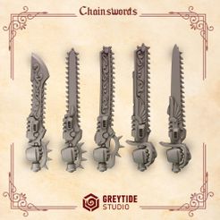 Chainsword best 3D printing models・242 designs to download・Cults