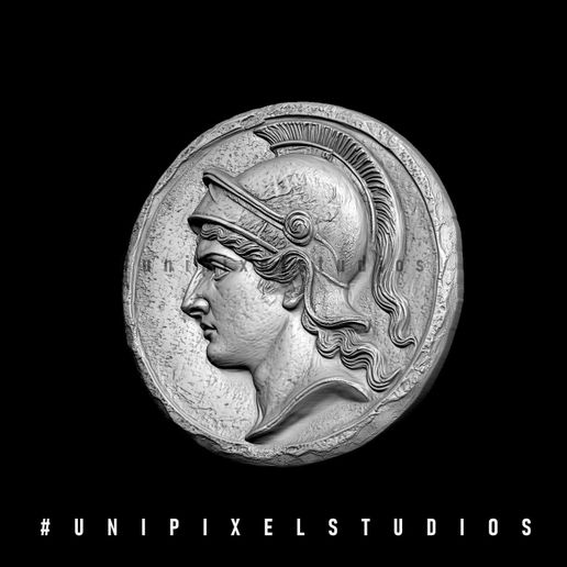 🏛️ Ancient Greek Coin STL | 3D Printable Bas-Relief Classical Coins ...