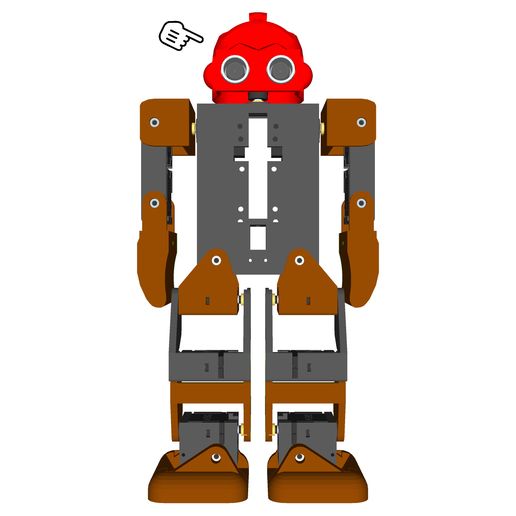 🤖 Humanoid Robot – Robonoid – Head (Nova)・ STL File for 3D printing・Cults