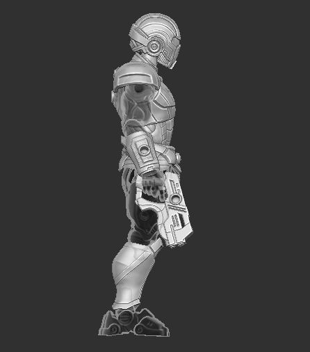 🧸 Commander Shepard Mass Effect Kit for Cosmic Legions・ 3D File for ・Cults