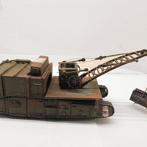 🪖 WW1 Salvage Vehicle - Recovery Tank・ STL File for 3D printing・Cults