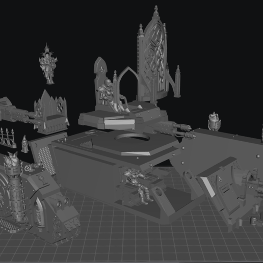 3D file Sister Battle Tank-V1 🎲 ・3D print model to download・Cults