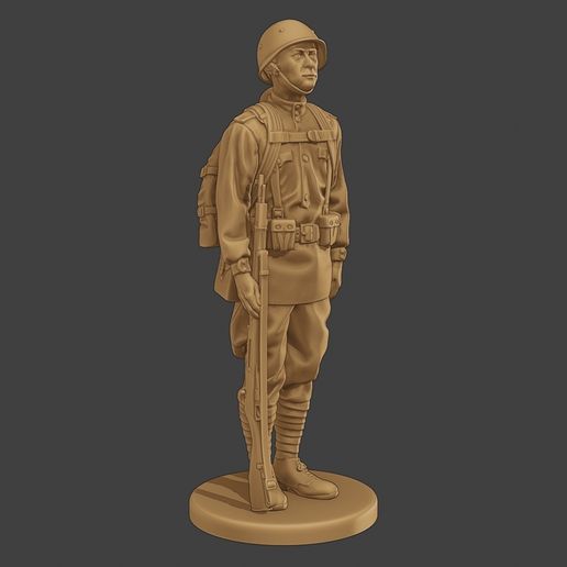 🫡 Russian soldier ww2 R1 000・Free 3D File for ・Cults