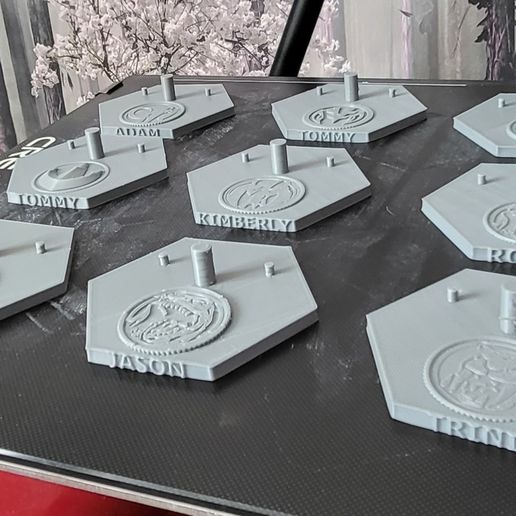 🌩️ Lightning collection power ranger stands・Free STL File for ・Cults