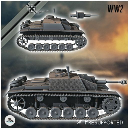 🇩🇪 Sturmhaubitze StuH 42 Ausf. G 1943 (Sd.Kfz. 142-2) - Germany Eastern ...